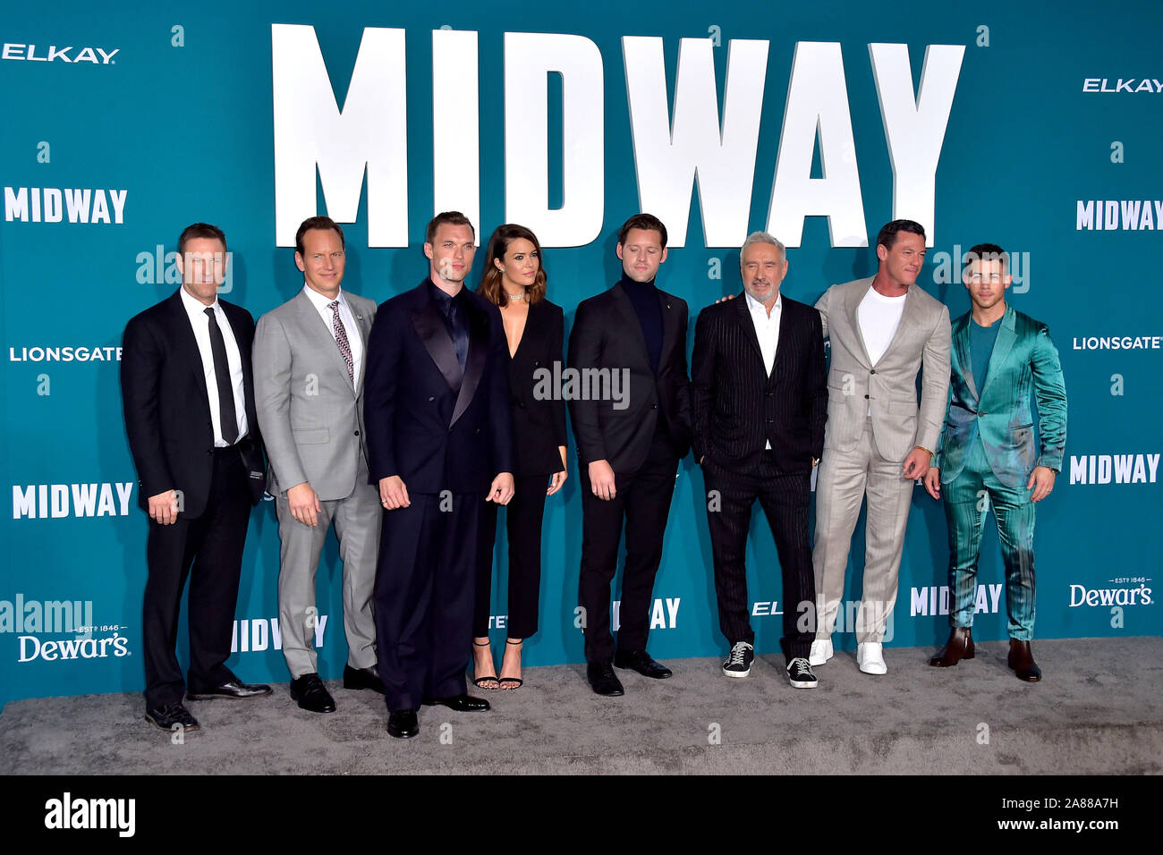 Los Angeles, USA. 05th Nov, 2019. Aaron Eckhart, Patrick Wilson, Ed ...