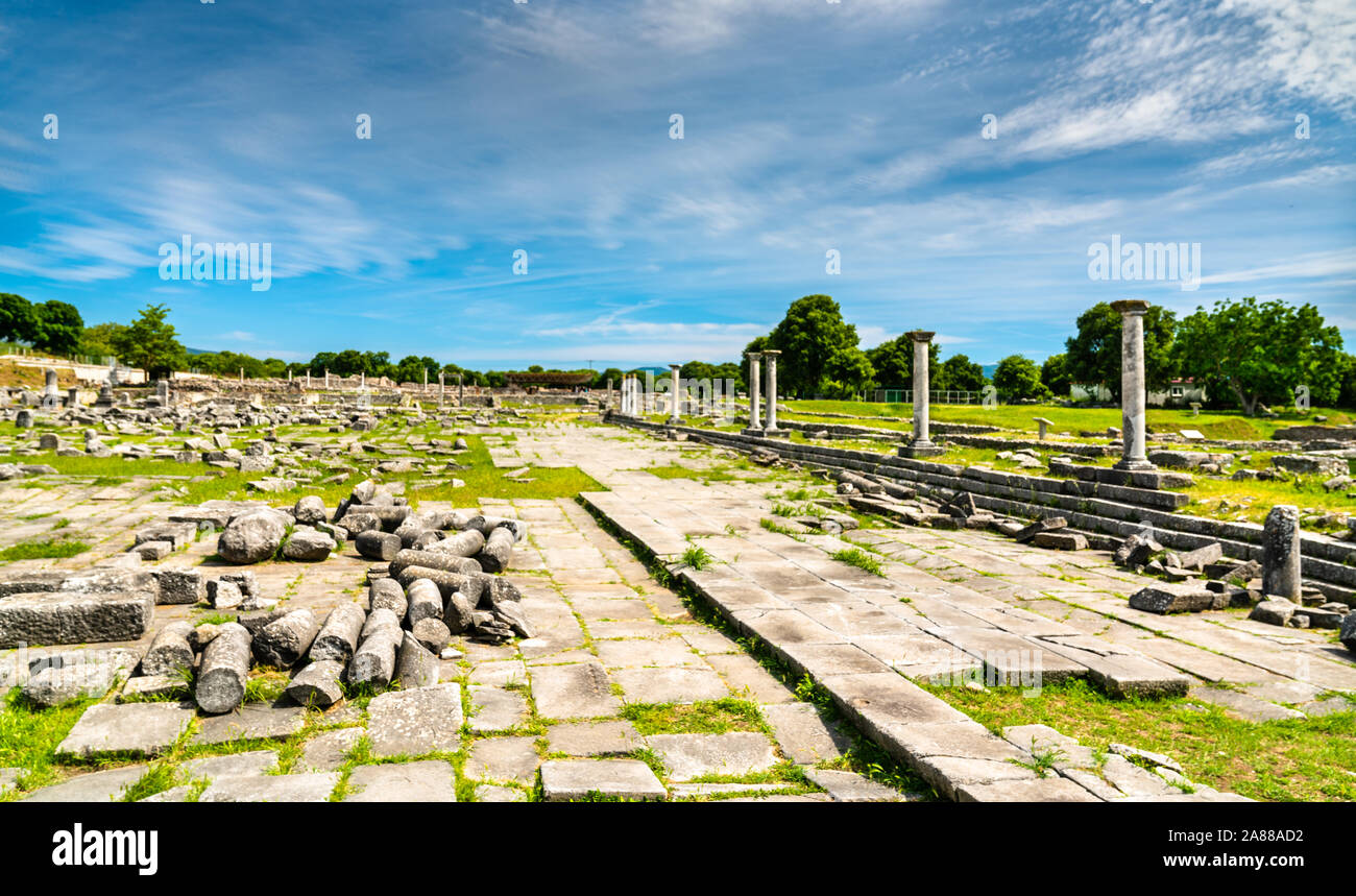 Ruins of the ancient city of Philippi in Greece Stock Photo - Alamy