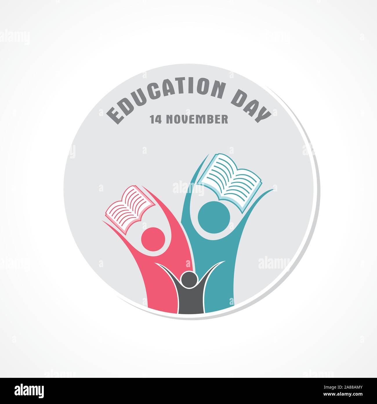 Illustration for education day greeting- 14 november Stock Vector Image ...
