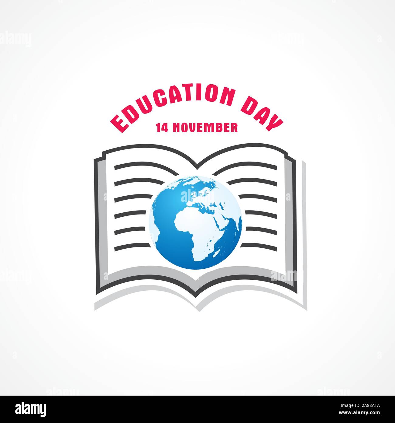 Illustration for education day greeting- 14 november Stock Vector Image ...