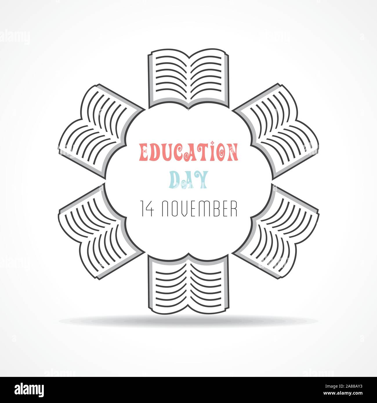 Illustration for education day greeting- 14 november Stock Vector Image ...