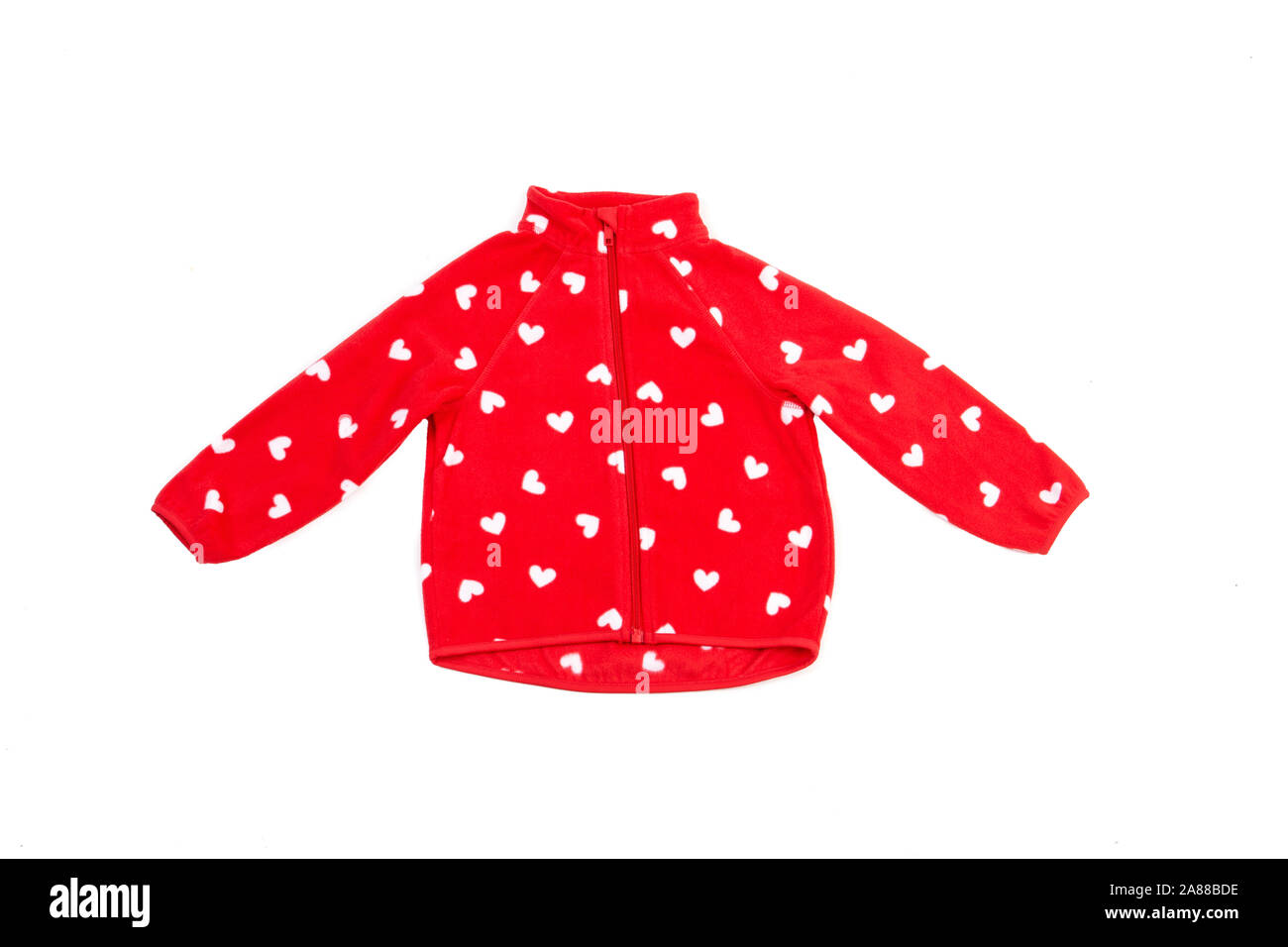 fleece jacket for a girl isolated on a white background Stock Photo - Alamy