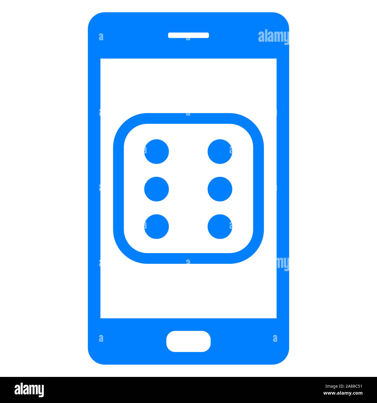 Dice and smartphone Stock Photo - Alamy