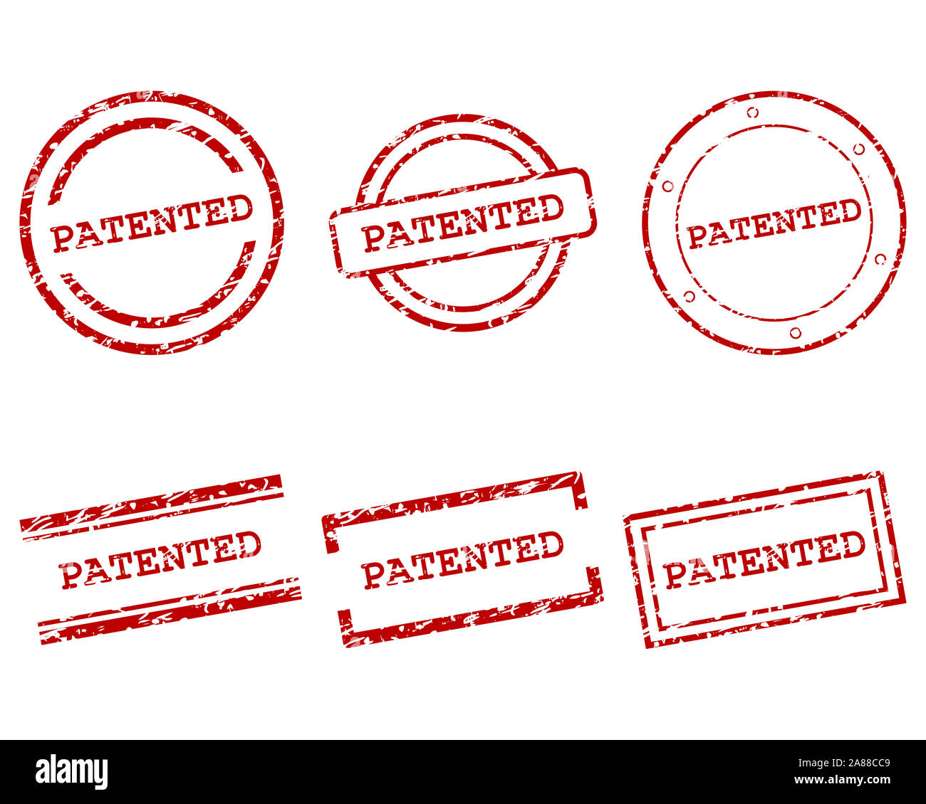 Patented vintage stamp sign hi-res stock photography and images - Alamy