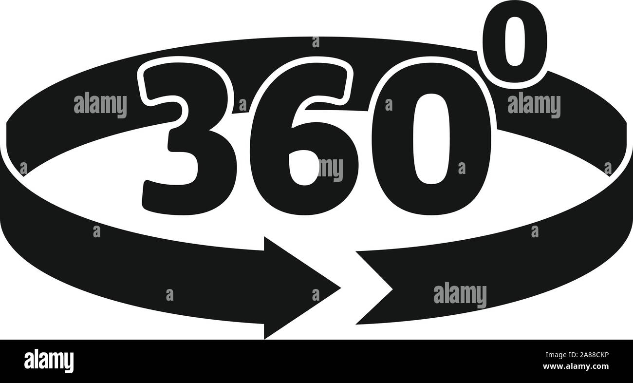 Virtual angle arrow icon. Simple illustration of virtual angle arrow ...