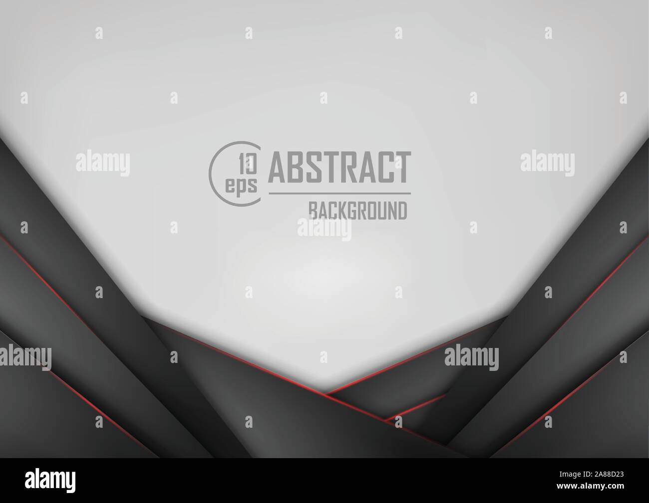 Abstract background of white and black origami paper. Vector ...