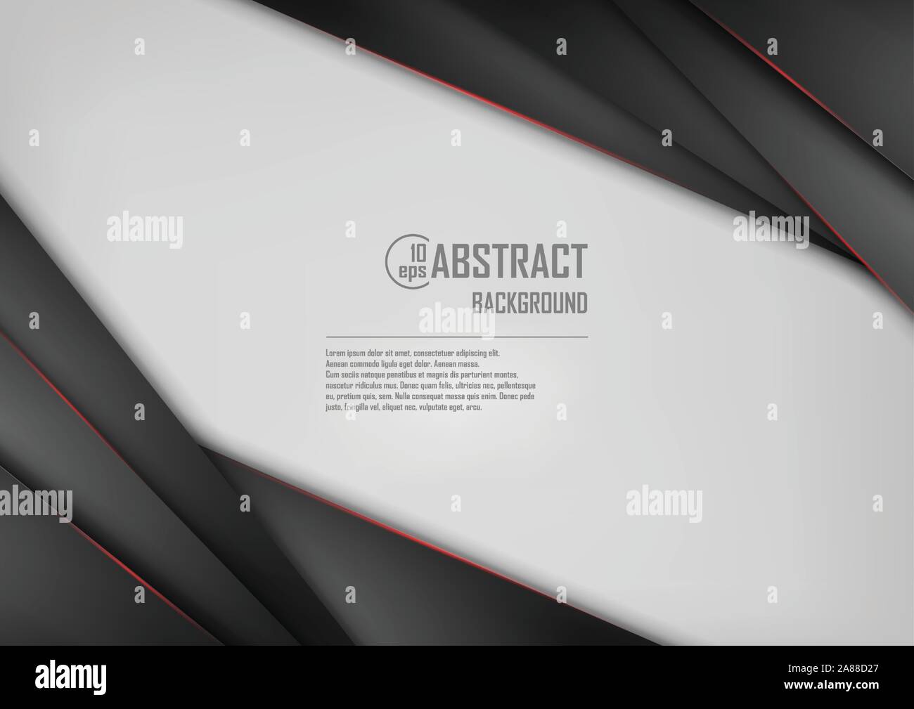 Abstract background of white and black origami paper. Vector ...