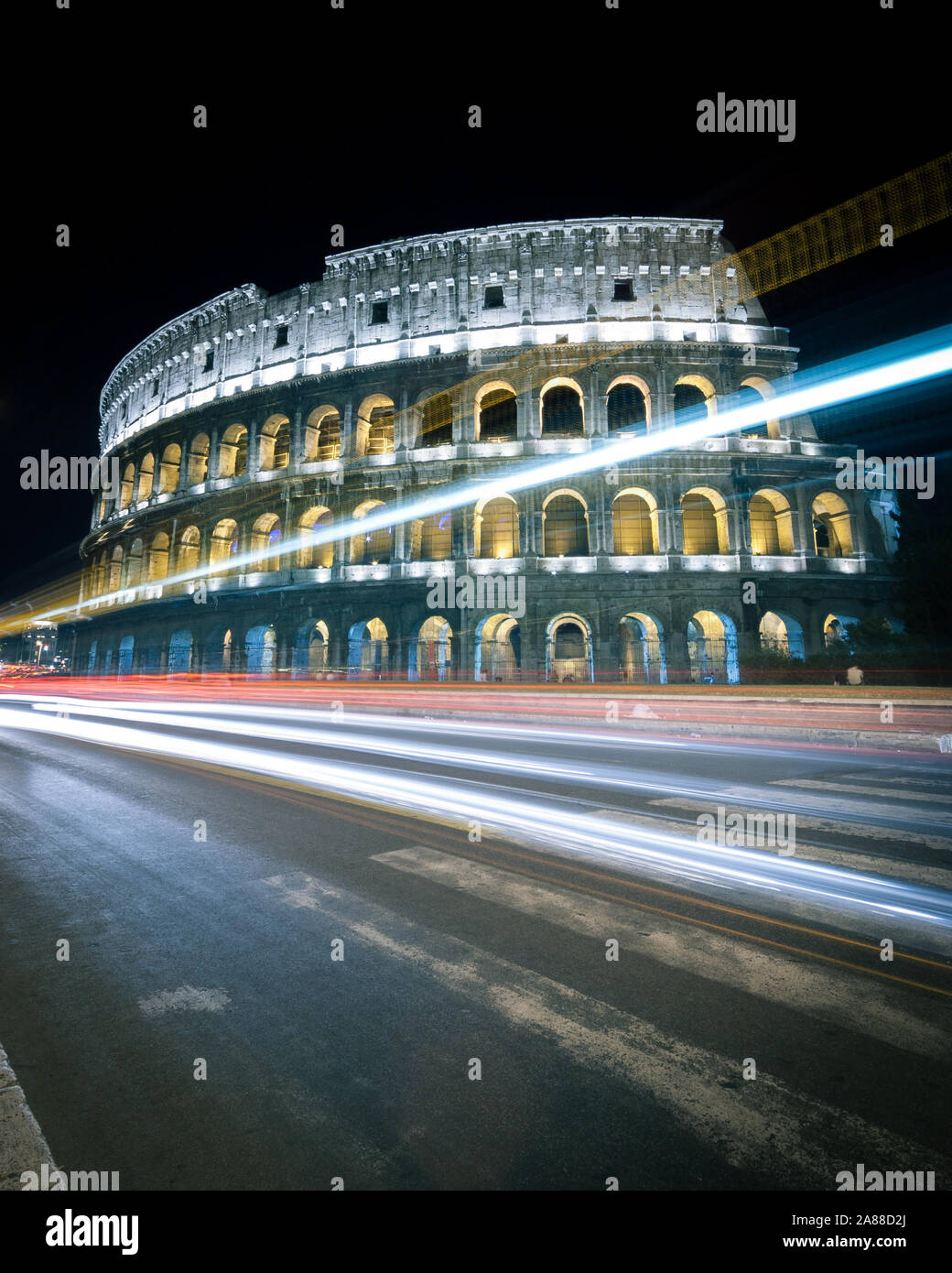 Rome traffic jam coliseum hi-res stock photography and images - Alamy