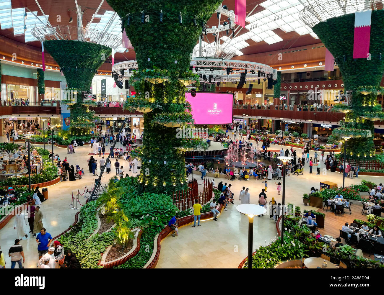 Beautiful mall in Qatar. Mall of Qatar, Al Rayyan Stock Photo - Alamy