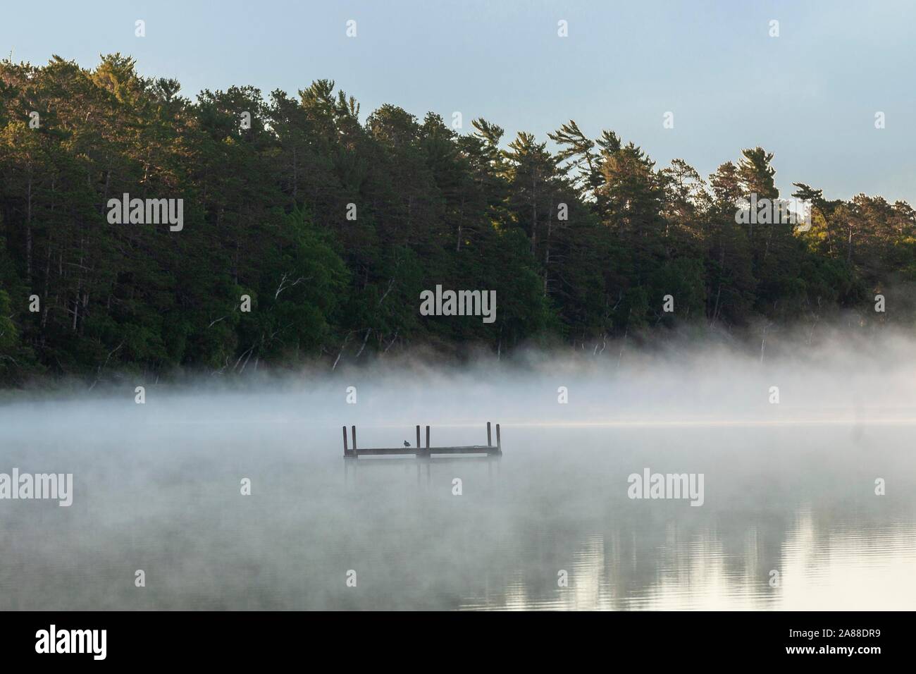 Peaceful reflection in boulder junction hi-res stock photography and ...