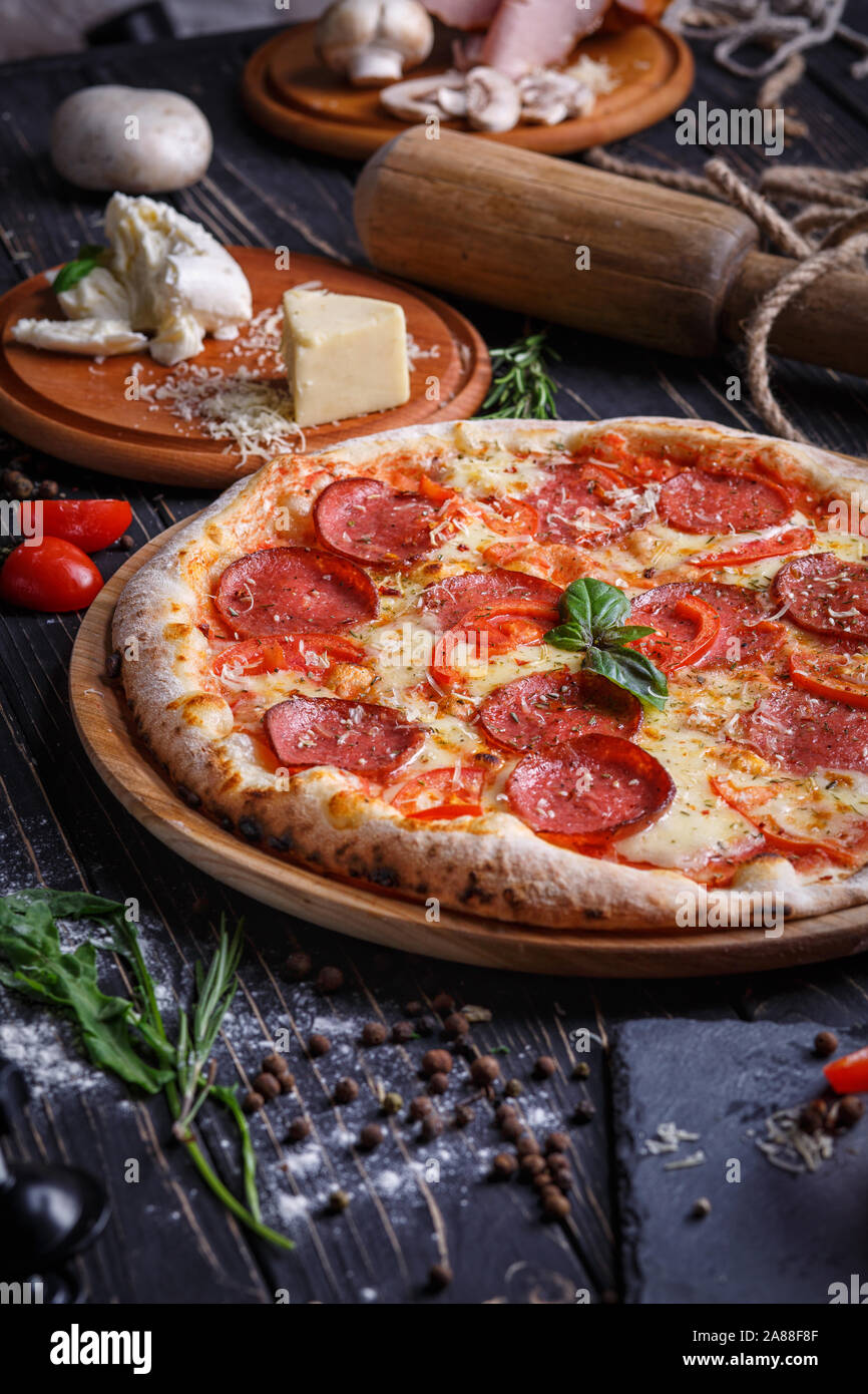 Pizza composition hi-res stock photography and images - Alamy
