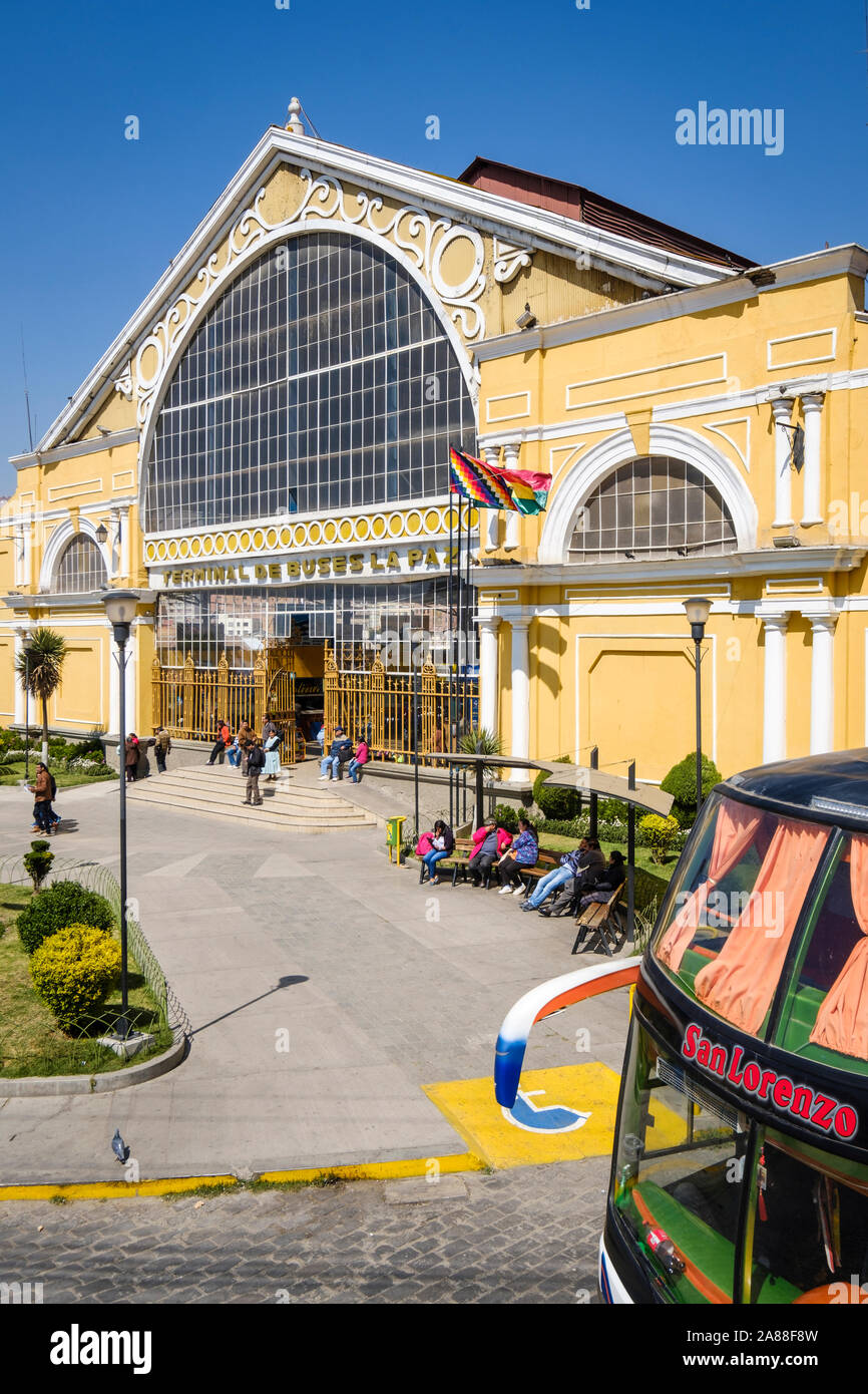 Bus Terminal or Terminal de Buses La Paz is the Bus Central Station in ...