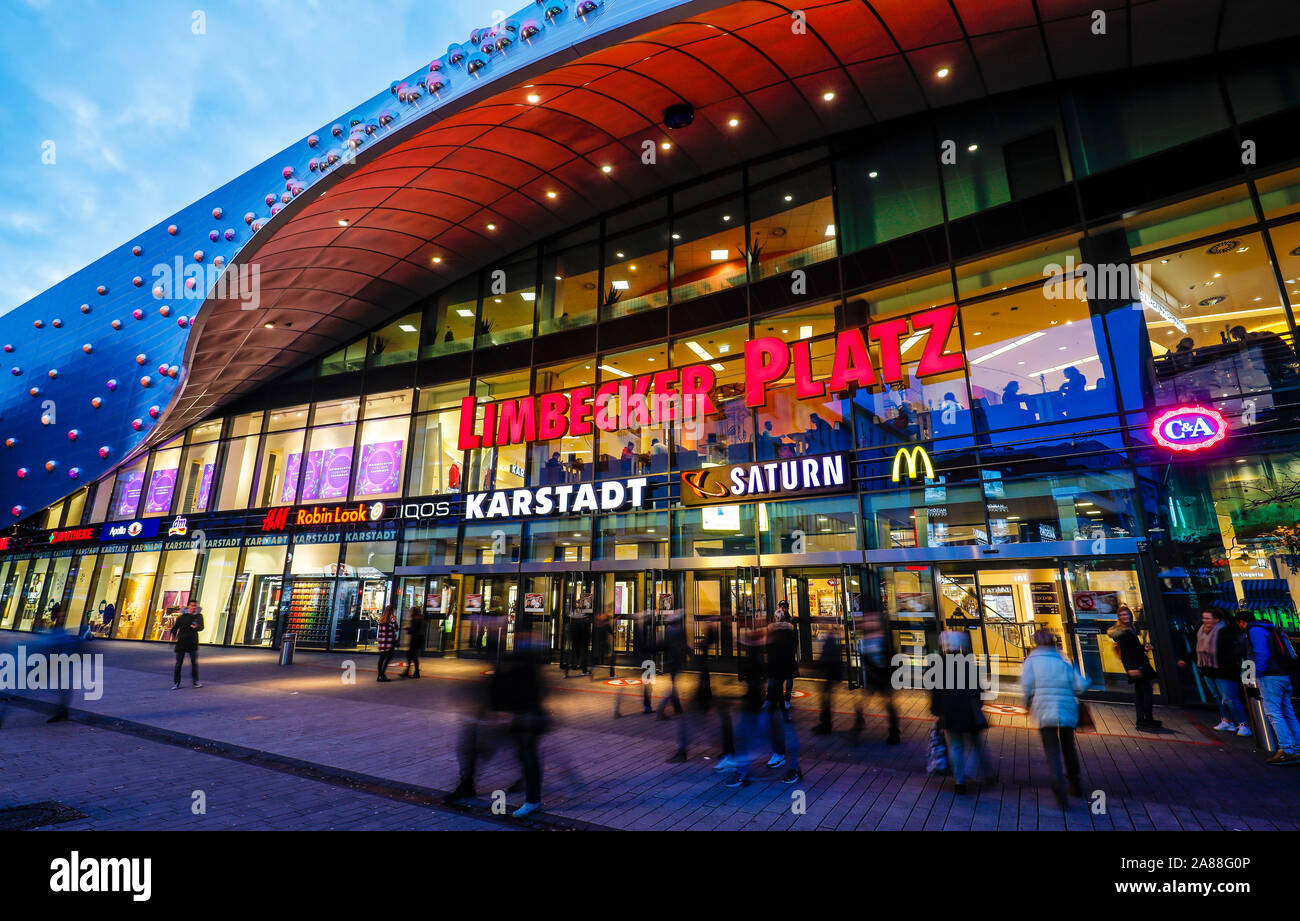 Essen, Ruhr area, North Rhine-Westphalia, Germany - Limbecker Platz ...
