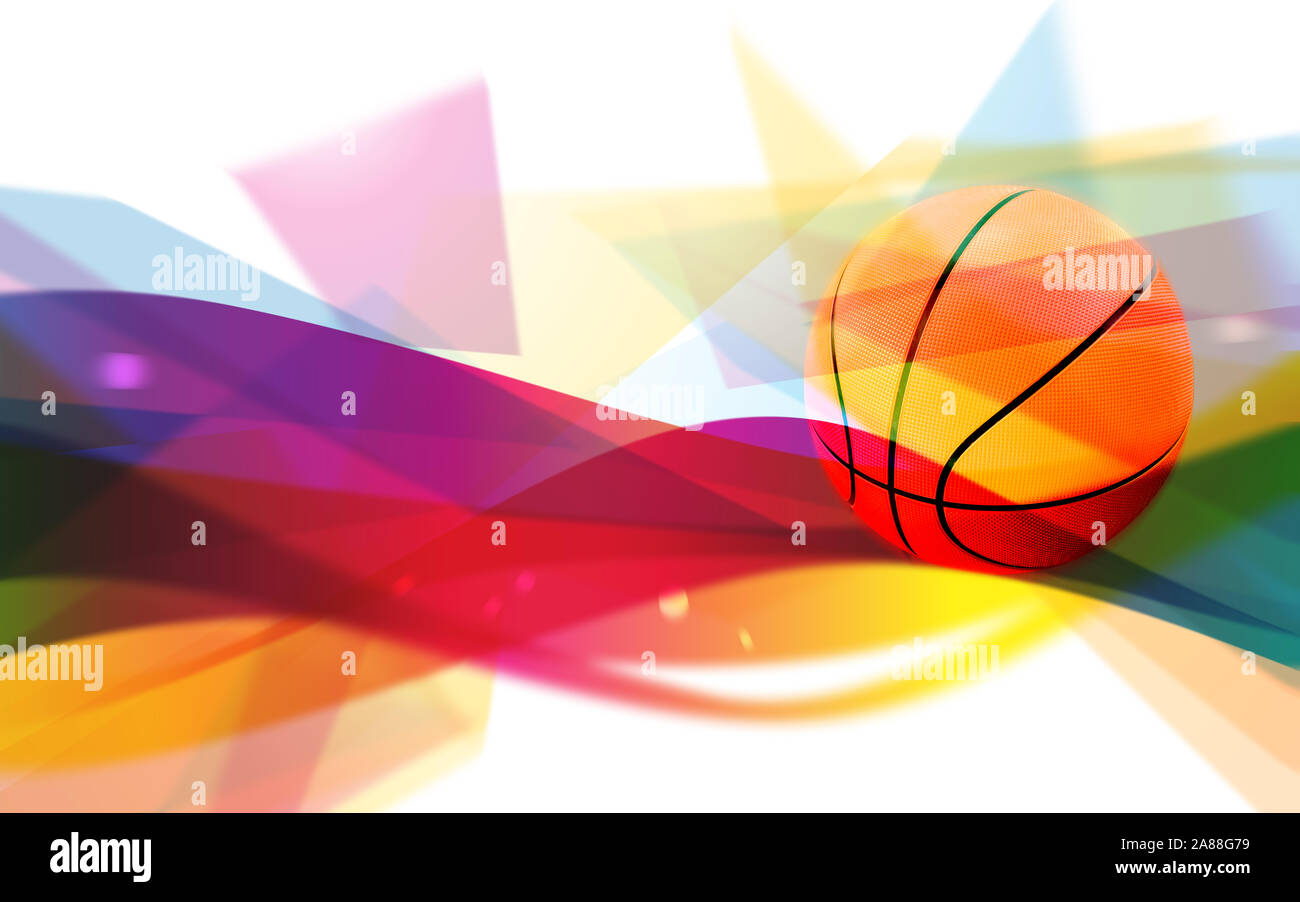 Basketball ball over a futuristic background is ready to crop for all ...
