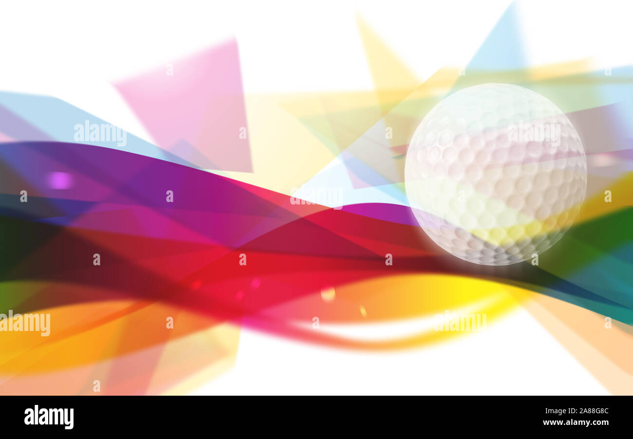 Golf ball over a futuristic background is ready to crop for all your ...