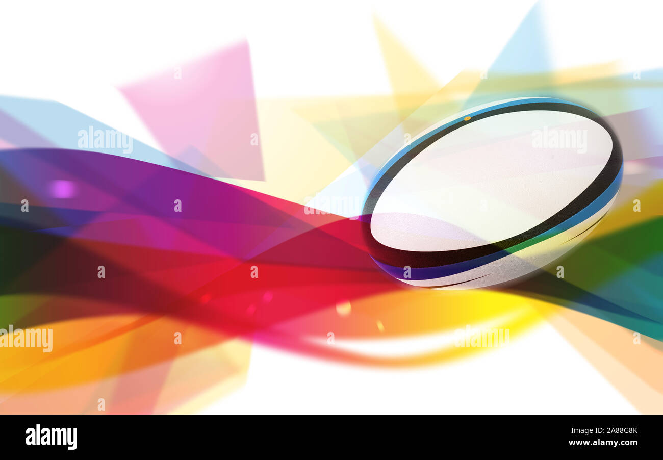 Rugby ball over a futuristic background is ready to crop for all your ...