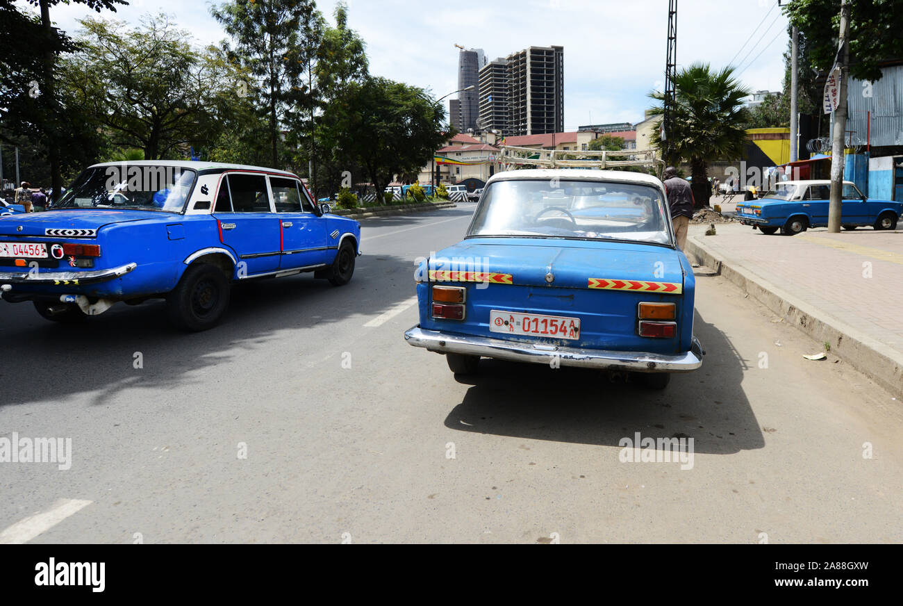 Old taxis in Addis Ababa, Ethiopia Stock Photo - Alamy
