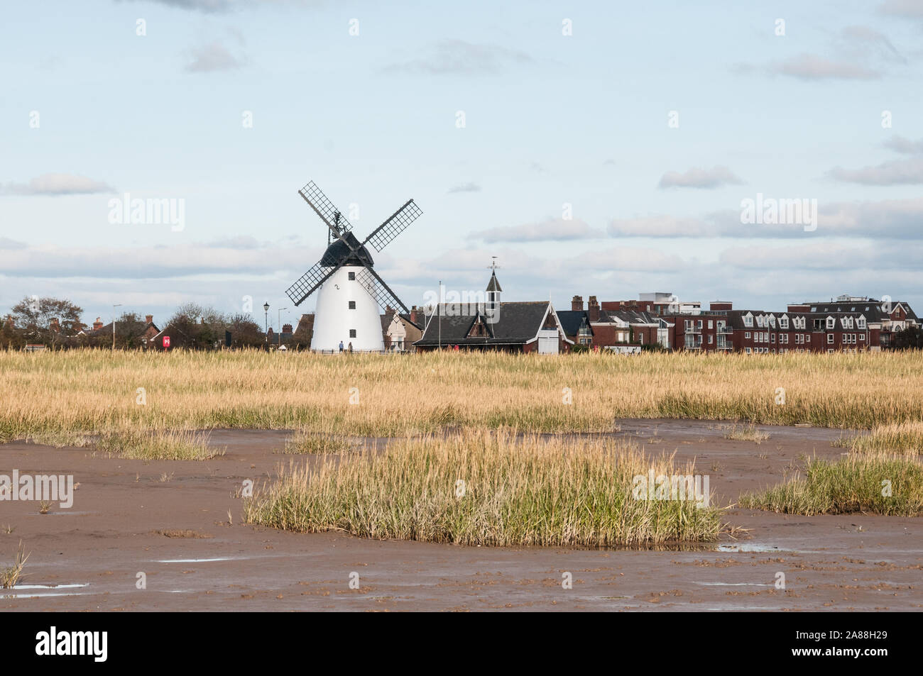Around the UK - Lancashire - Lytham Windmill Stock Photo - Alamy