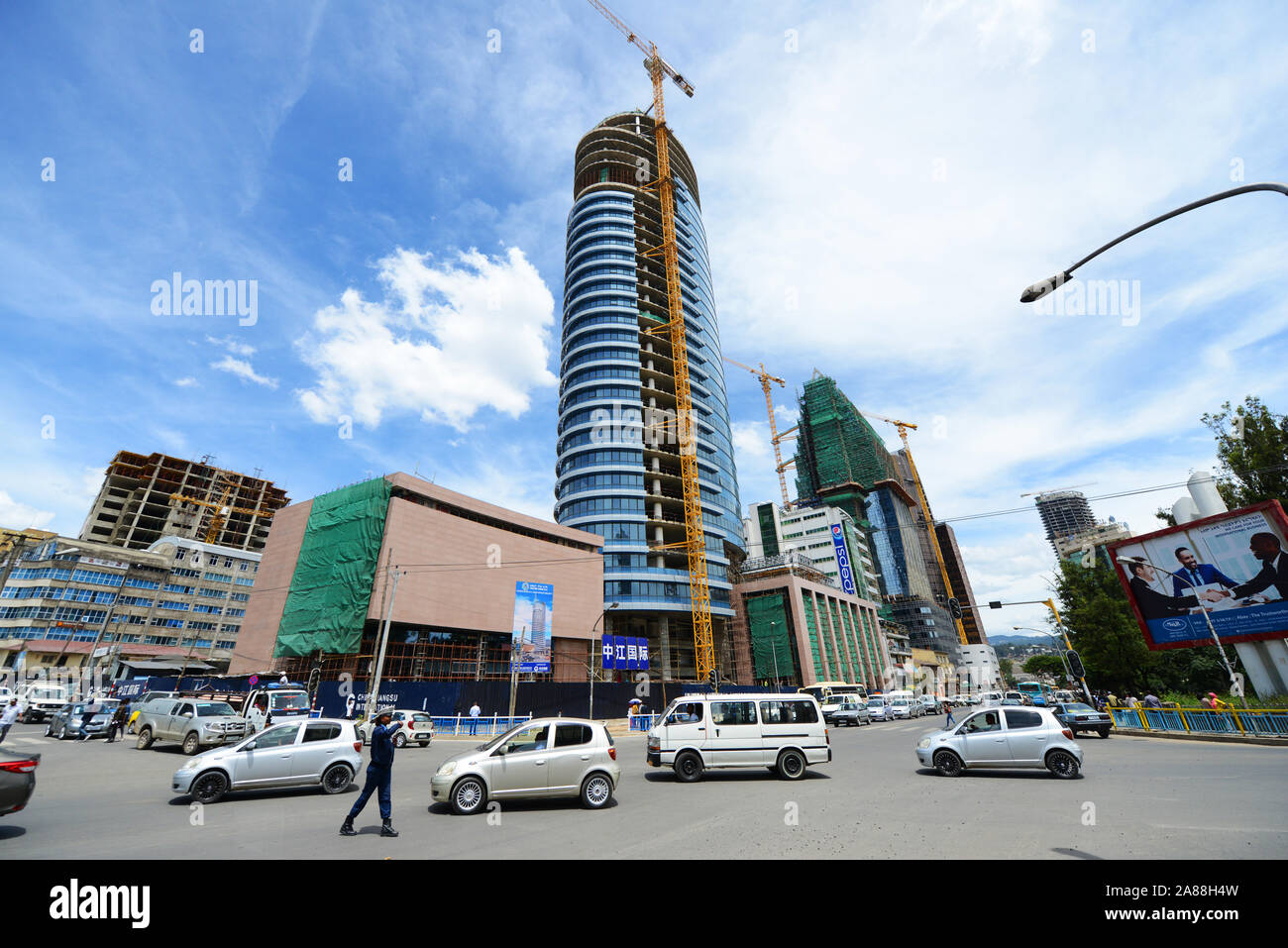 The United bank headquarters building in Addis Ababa ( under ...