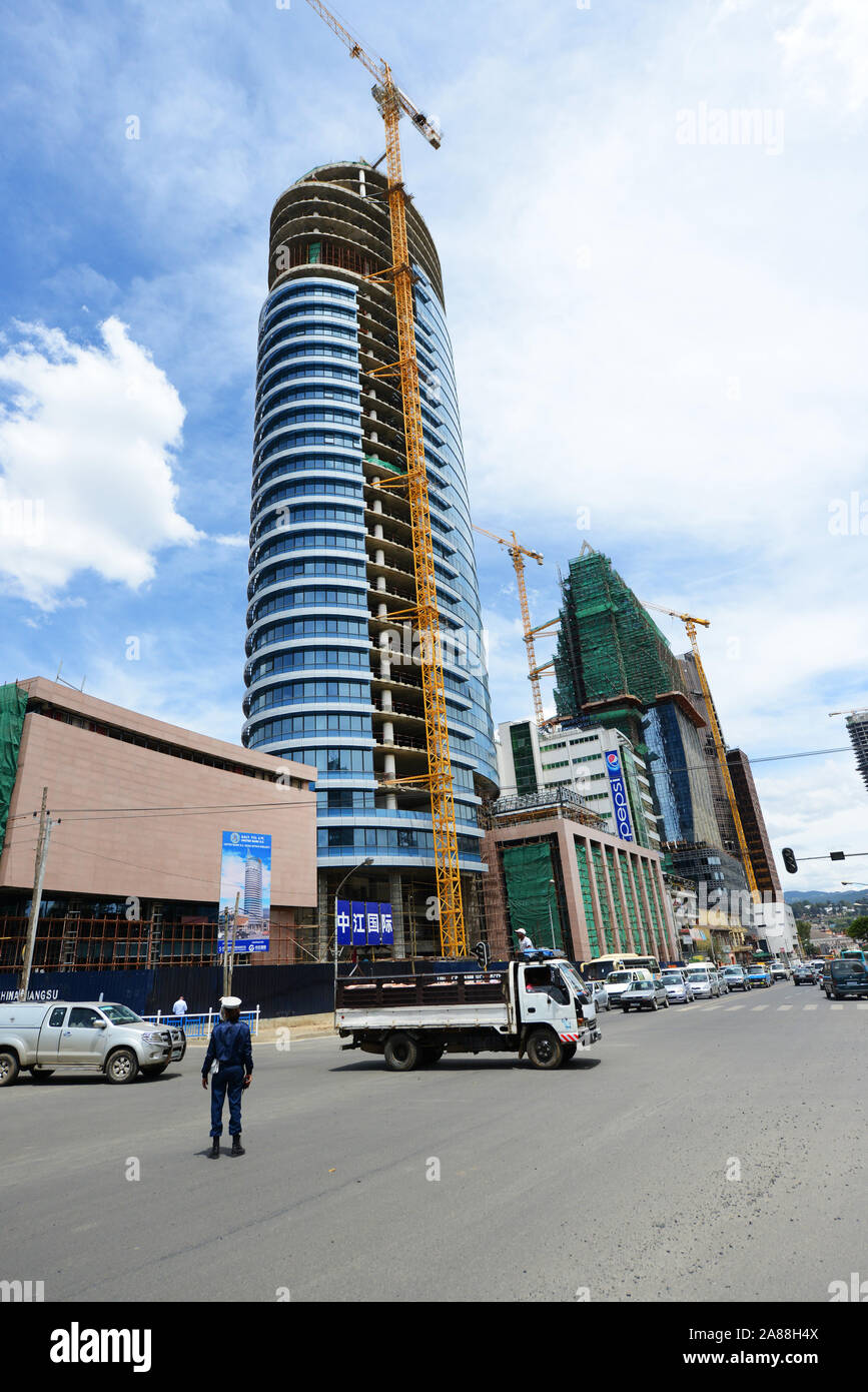 The United bank headquarters building in Addis Ababa ( under ...