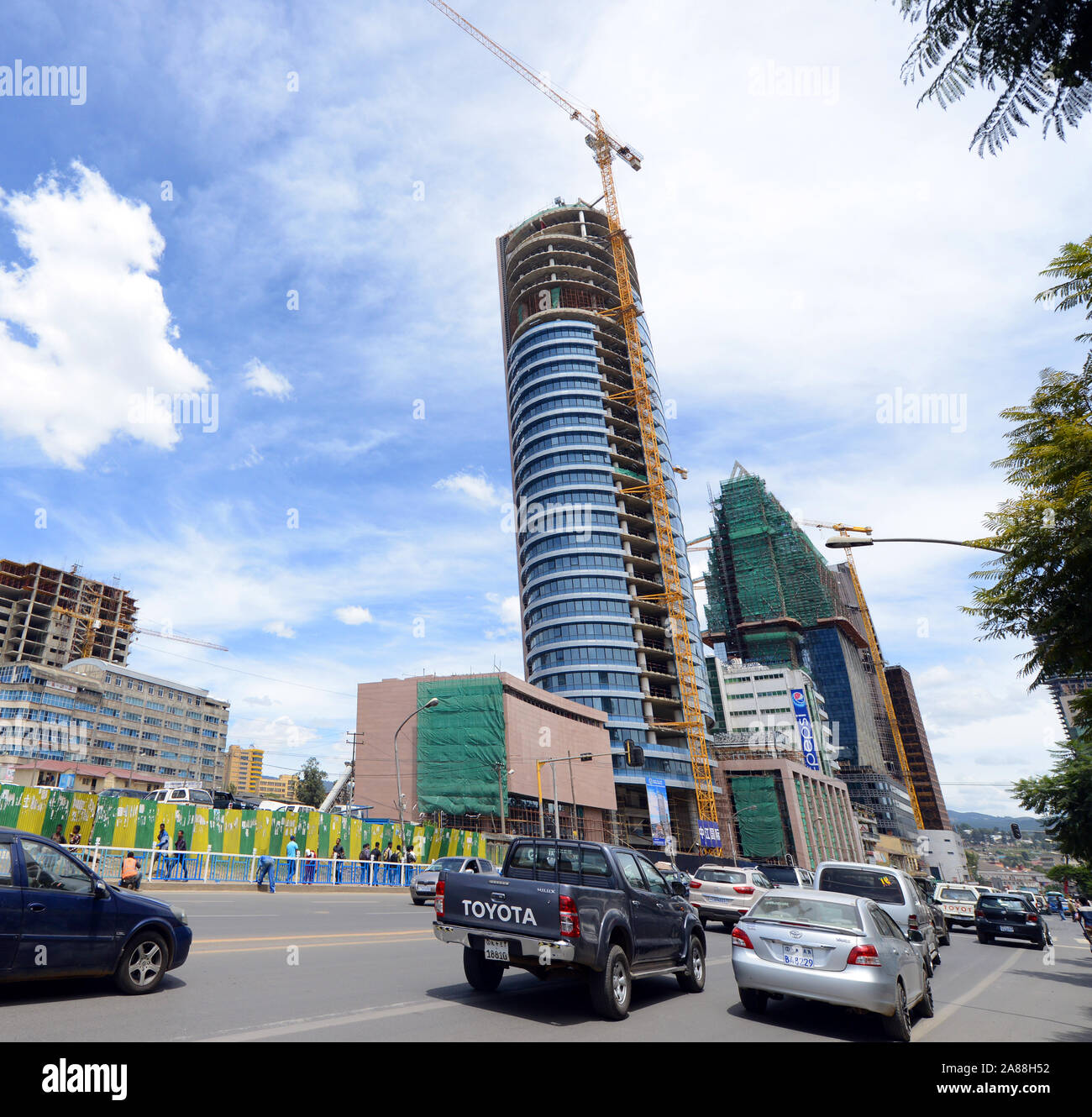 The United bank headquarters building in Addis Ababa ( under ...