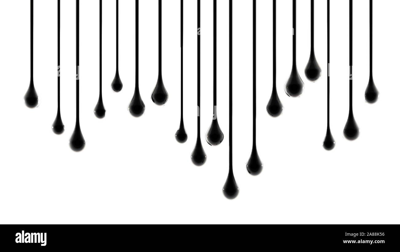 Splash of black liquid. 3d rendering, 3d illustration Stock Photo - Alamy