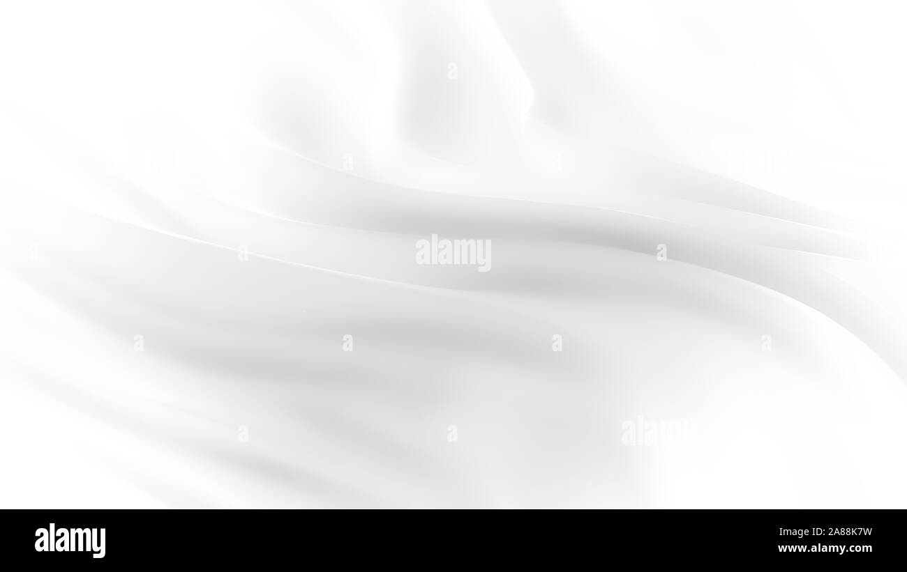 Elegant white background with drapery fabric. 3d rendering, 3d illustration Stock Photo - Alamy