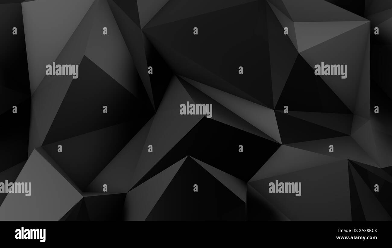 Stylish black crystal background. 3d rendering 3d illustration Stock ...