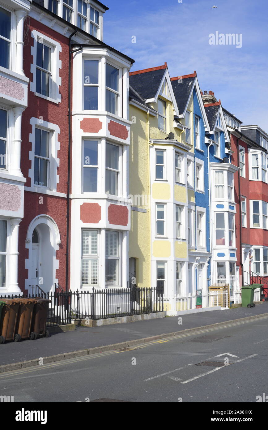 The Welsh coastal town of Aberdovey (Aberdyfi), Gwynedd, West Wales, UK ...