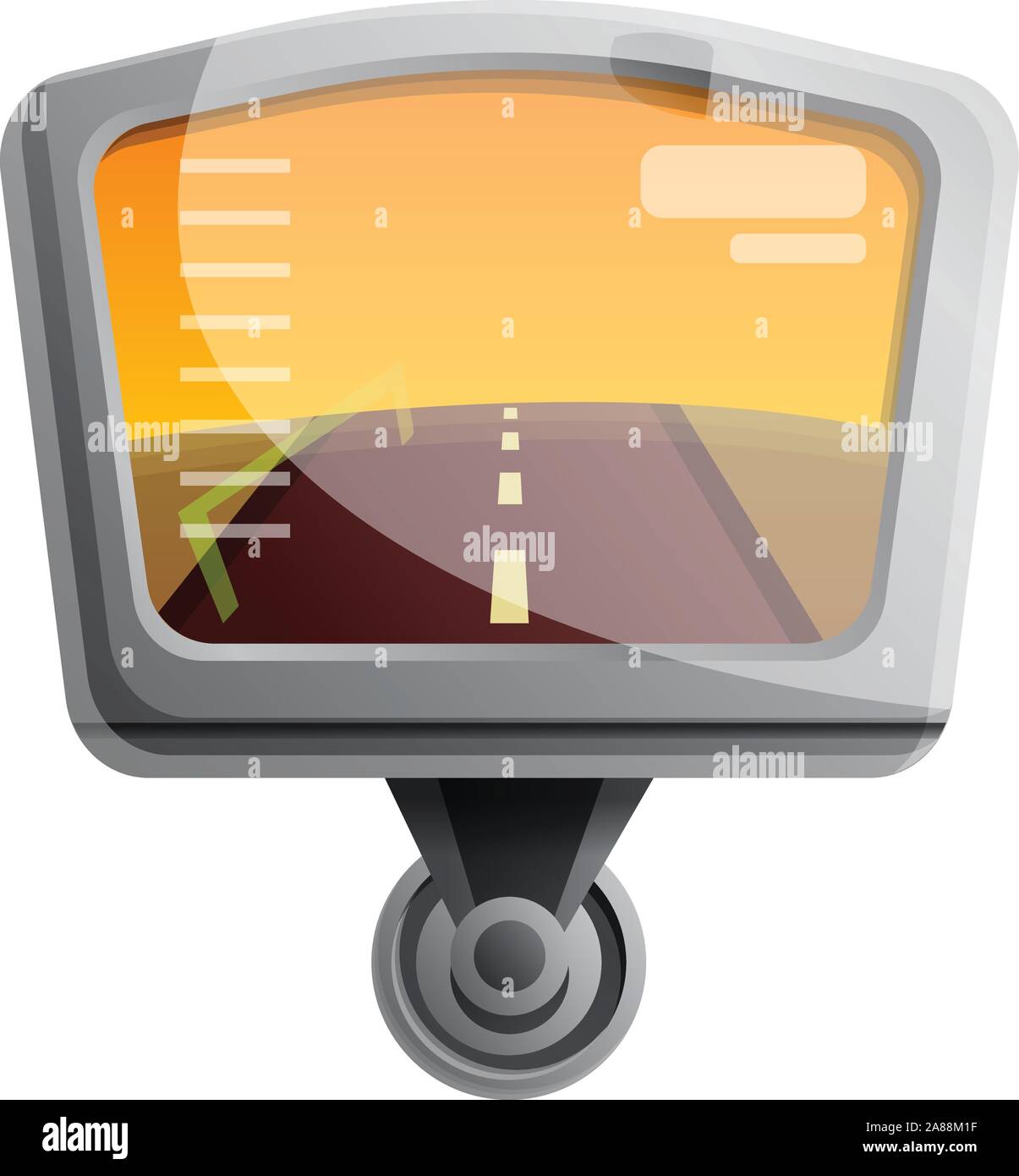 Dvr camera monitor icon. Cartoon of dvr camera monitor vector icon for ...