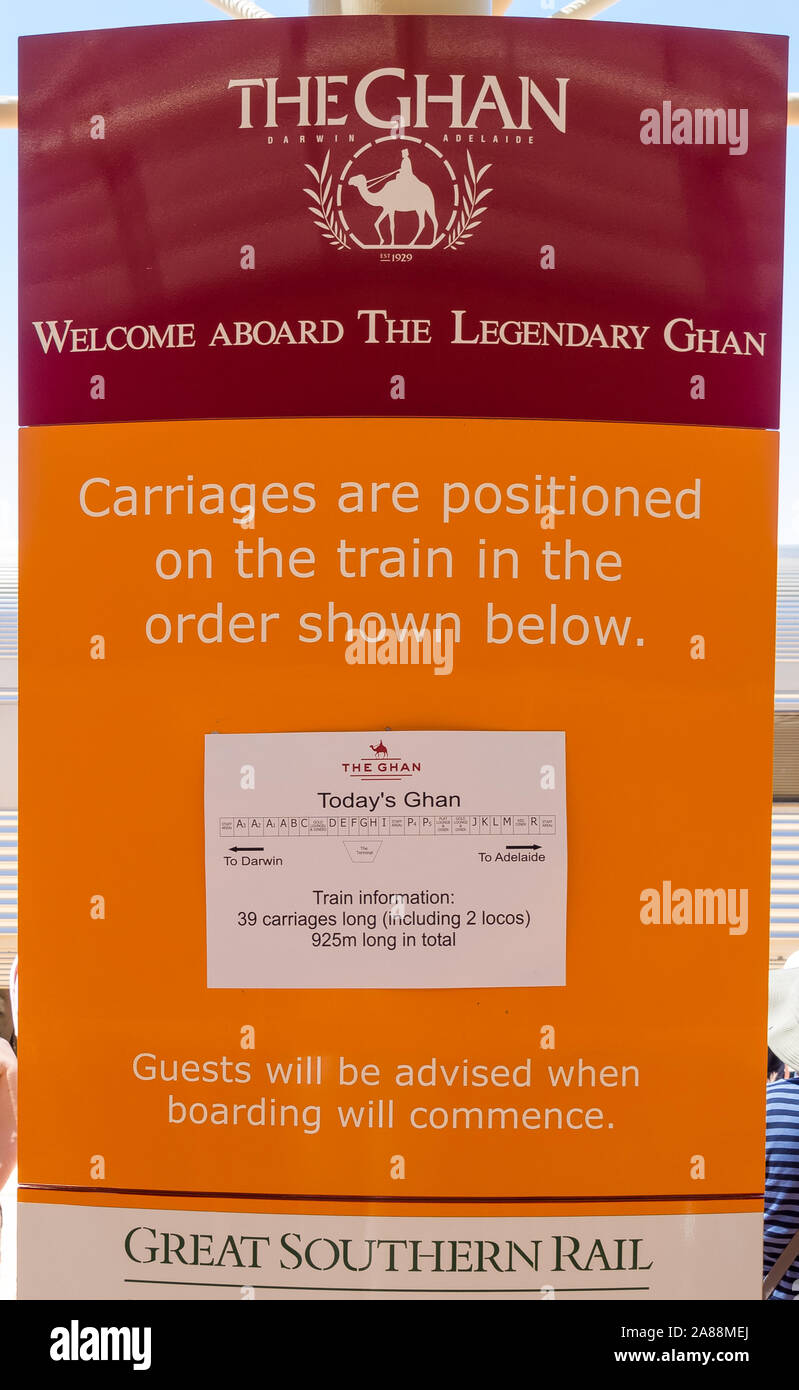 Australia the ghan luxury train hi-res stock photography and images - Alamy