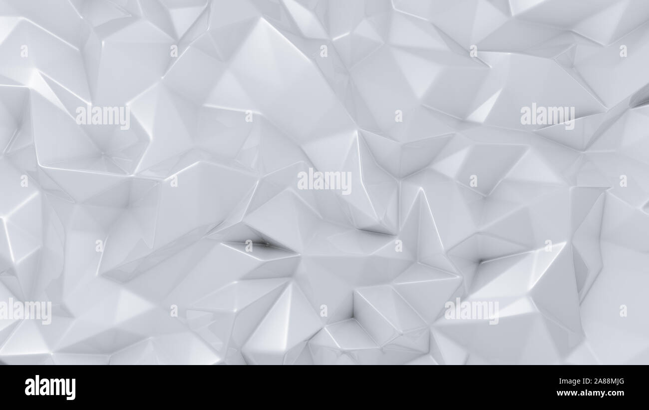 Stylish white crystal background.3d rendering 3d illustration Stock ...