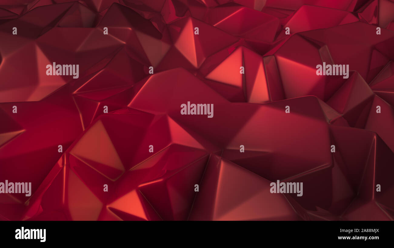 Stylish red crystal background.3d rendering 3d illustration Stock Photo ...