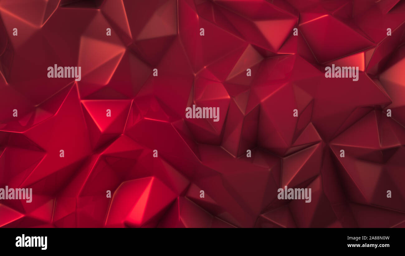 Stylish red crystal background.3d rendering 3d illustration Stock Photo ...