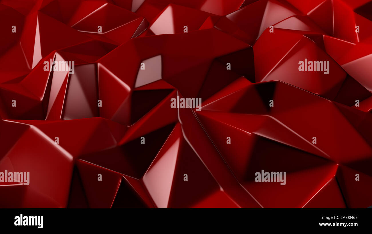 Stylish red crystal background.3d rendering 3d illustration Stock Photo ...