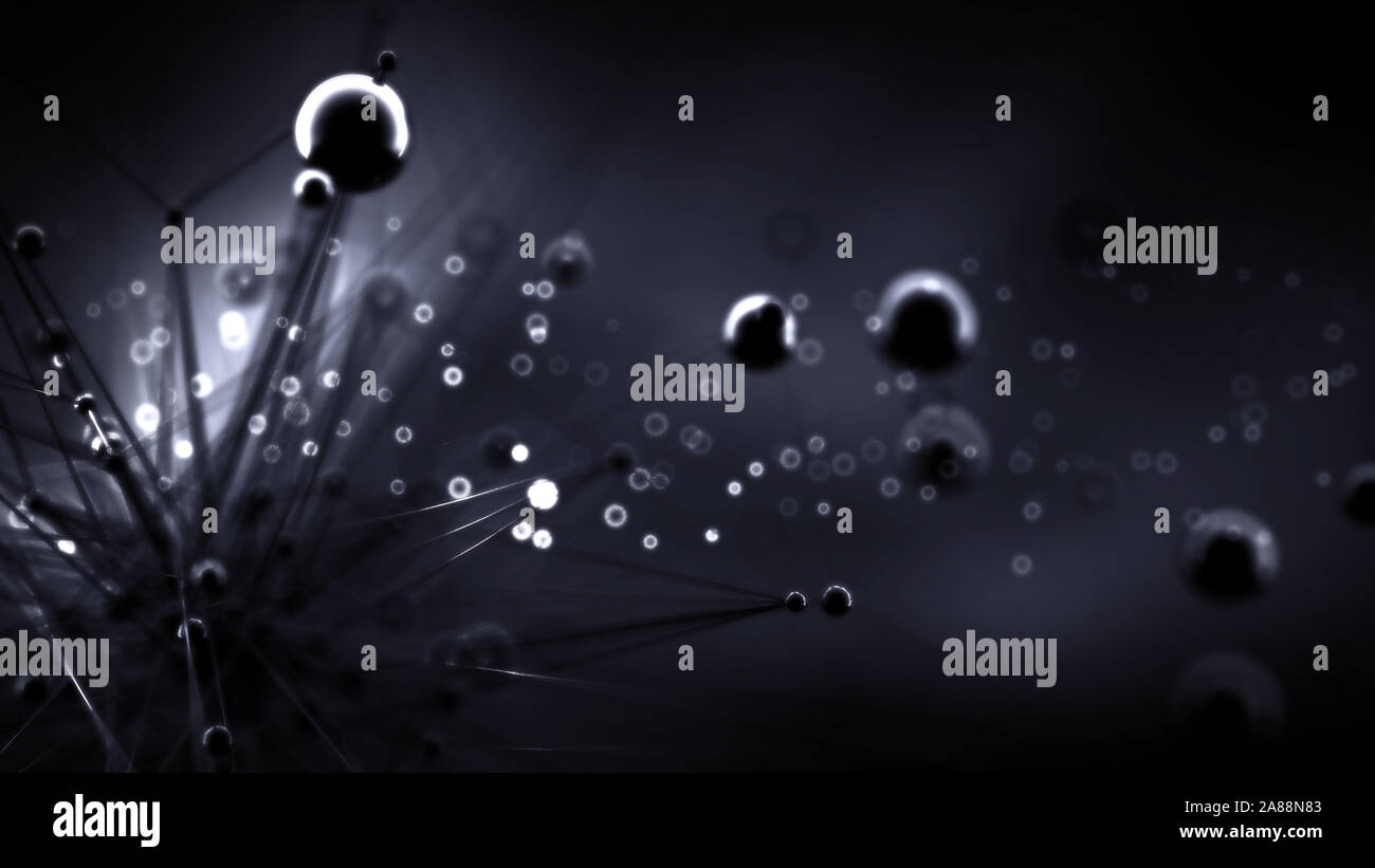 Fantastic abstract black space background. 3d illustration, 3d ...