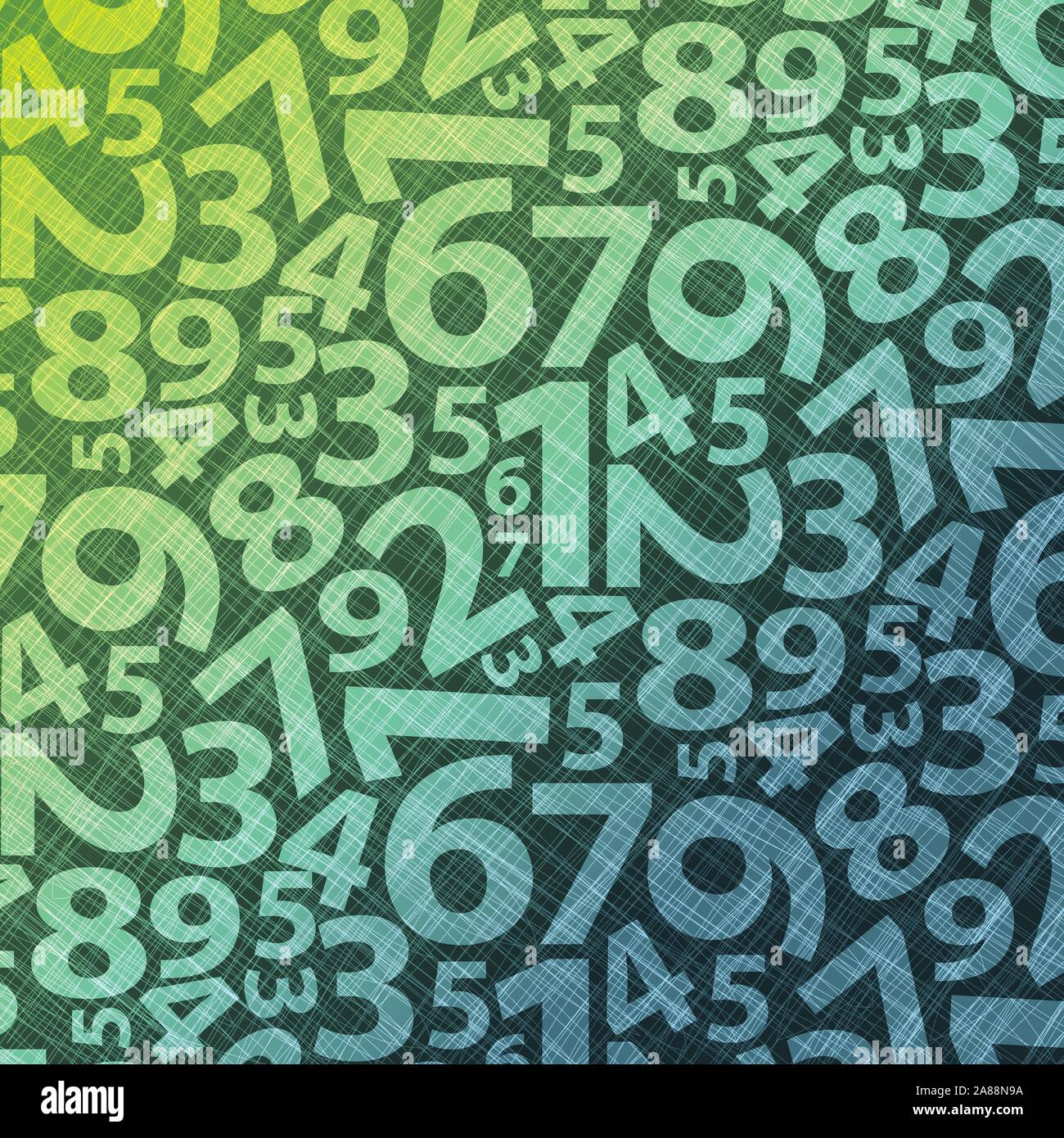 Colorful Vector Background With Numbers Stock Vector Image & Art - Alamy