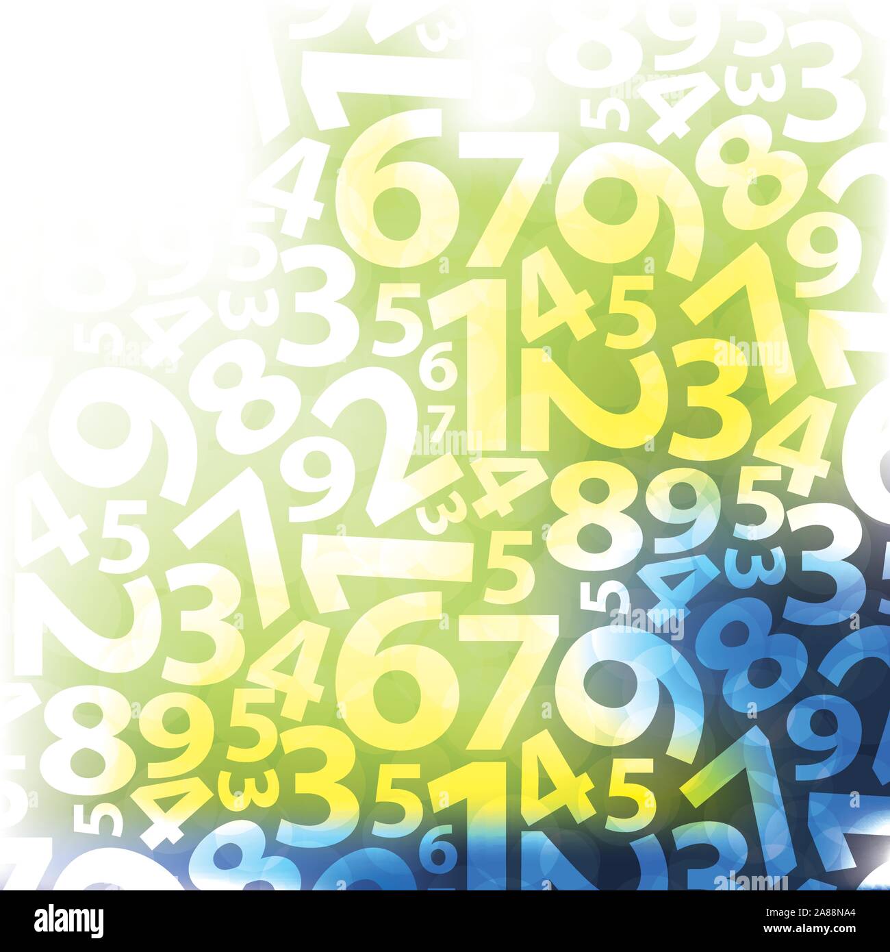 Colorful Vector Background With Numbers Stock Vector Image & Art - Alamy