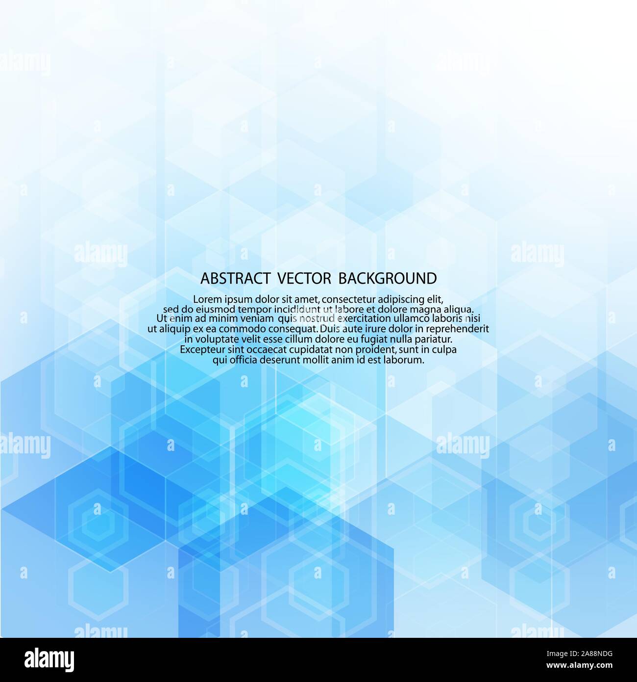 Vector Abstract geometric background. Template brochure design. Blue ...