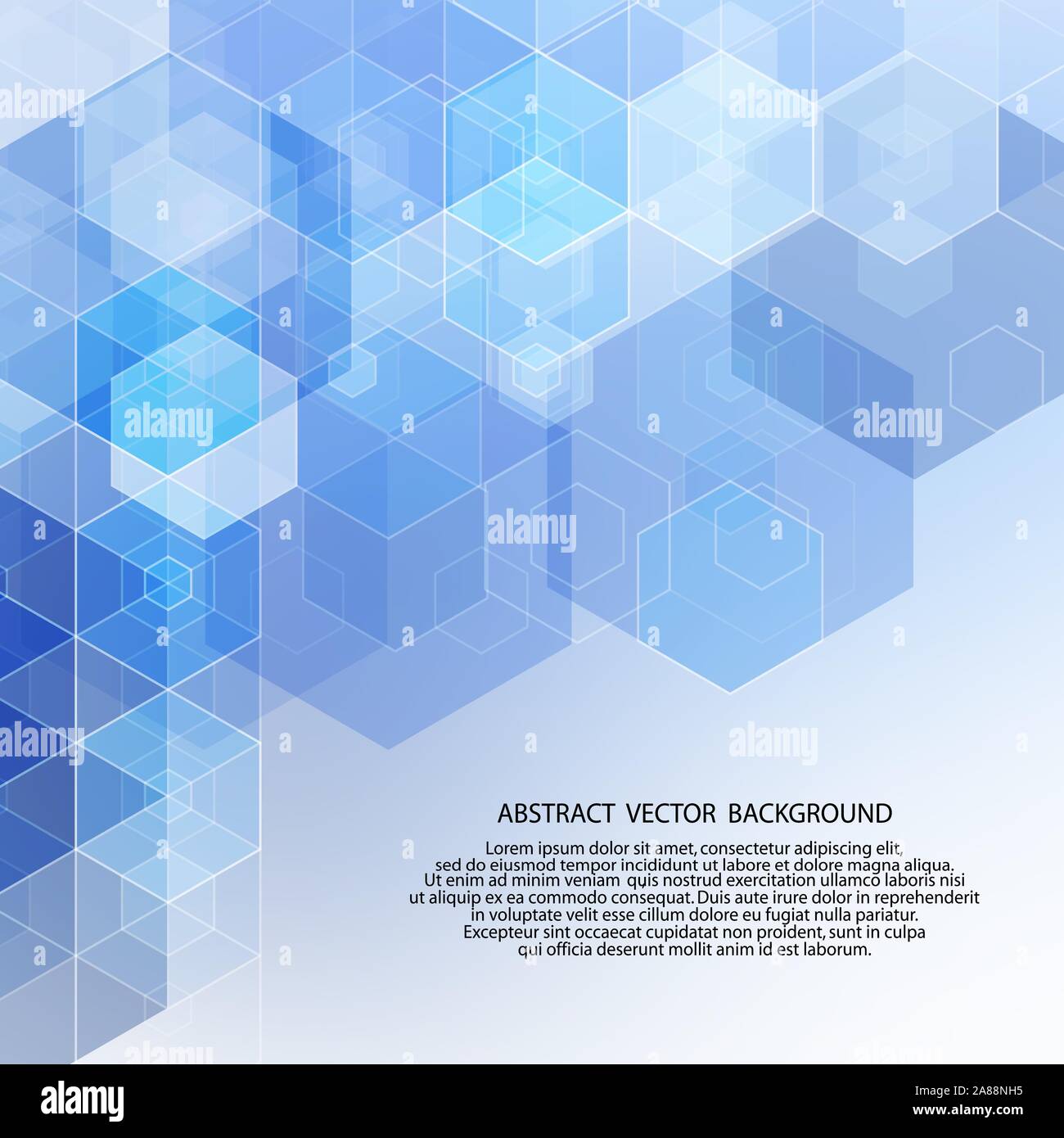 Vector Abstract geometric background. Template brochure design. Blue ...