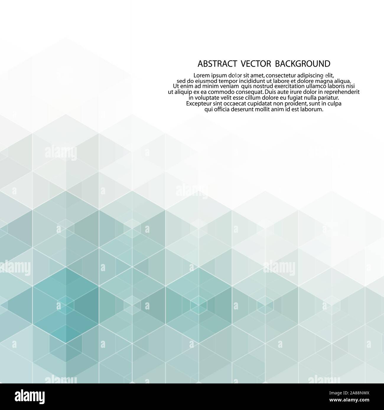 Vector Abstract geometric background. Template brochure design. Blue ...