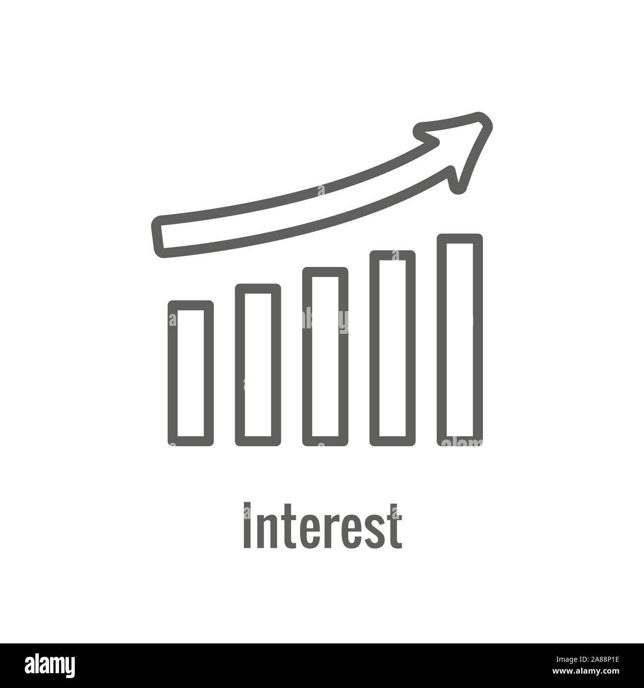 Investment - Banking Icon showing increase in amount Stock Vector Image ...