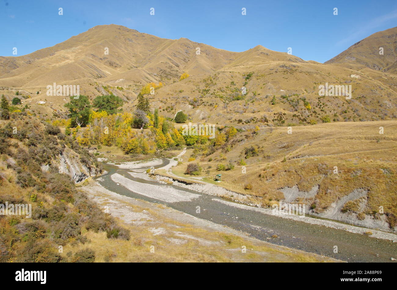 Te Araroa Trail. Motatapu Alpine Track. South Island. New Zealand Stock ...