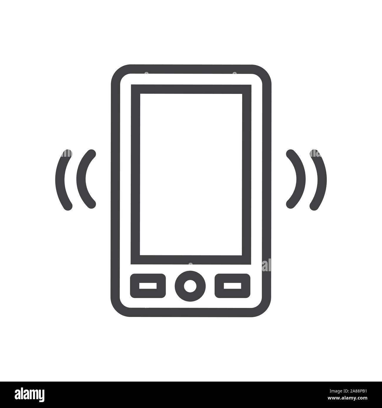 Phone Sound off or on Icon w lines showing sound Stock Vector Image ...
