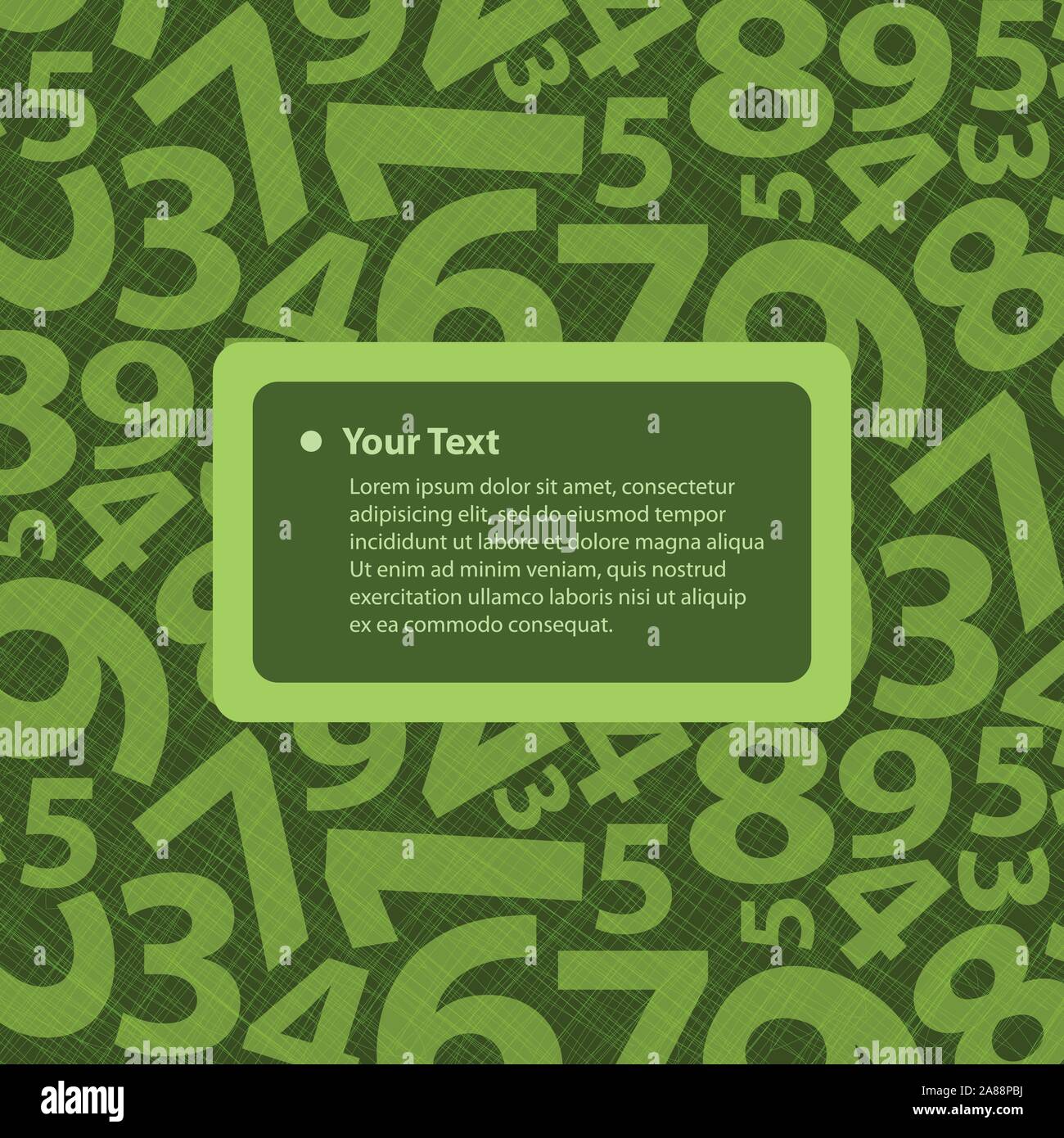 Colorful Vector Background With Numbers Stock Vector Image & Art - Alamy