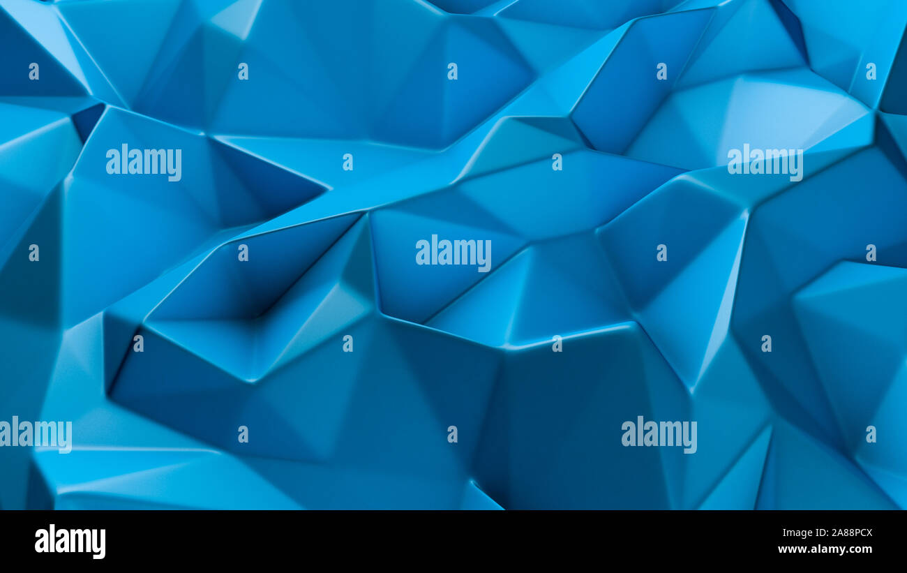 Blue crystal background.3d rendering 3d illustration Stock Photo - Alamy