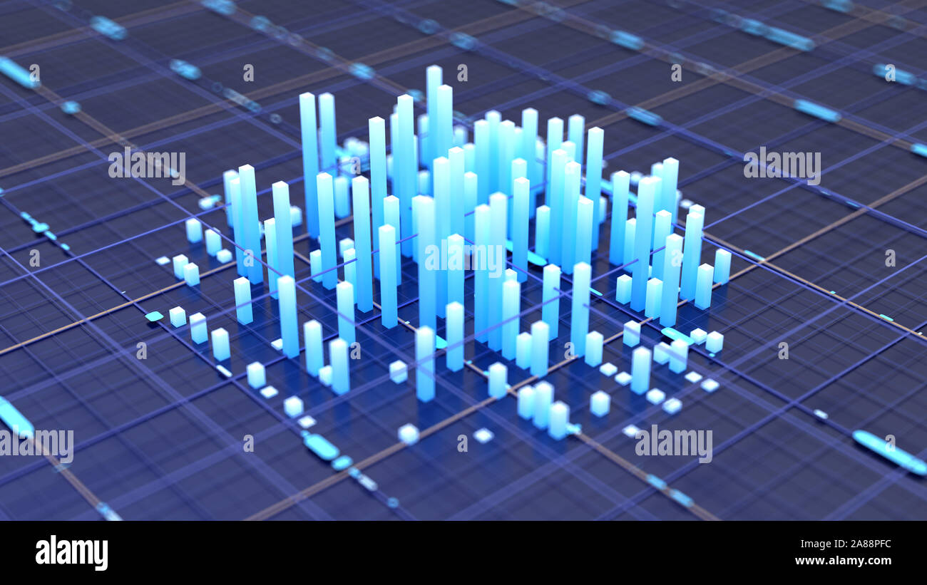 City background. 3d rendering 3d illustration Stock Photo - Alamy