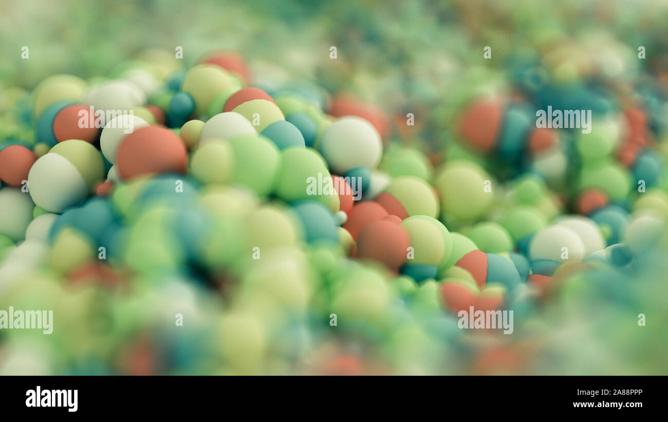 Geometric particle multicolor background. 3d rendering, 3d illustration ...