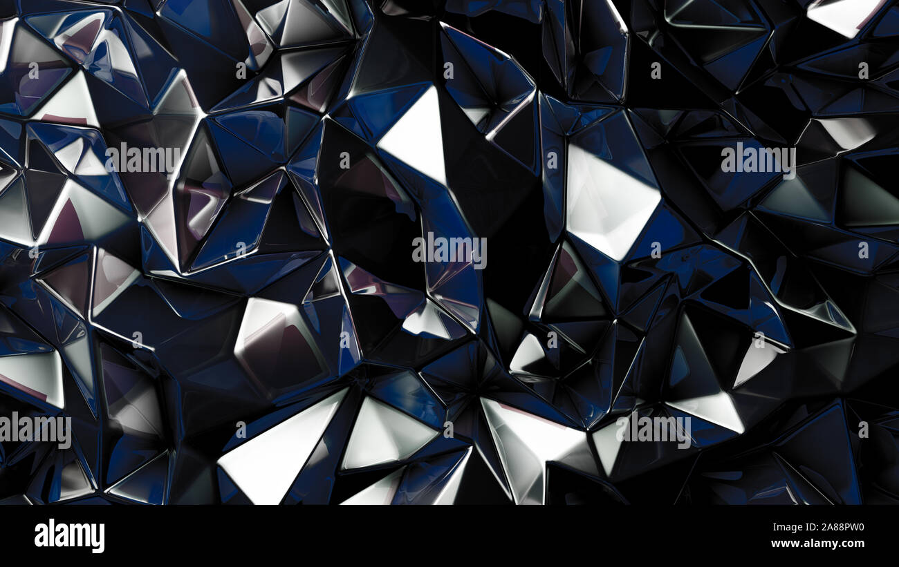 Stylish black crystal background. 3d rendering 3d illustration Stock ...