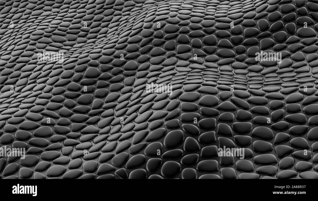 Stylish black background with leather texture. 3d rendering 3d ...